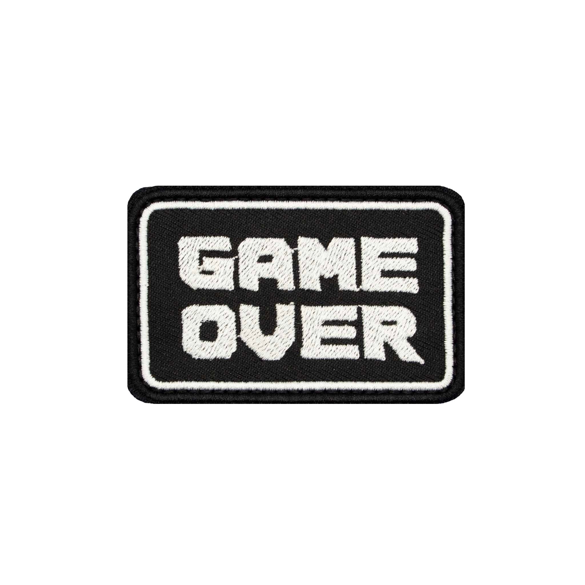 "Game Over" Embroidered Velcro Patch – In The Bag Cornhole