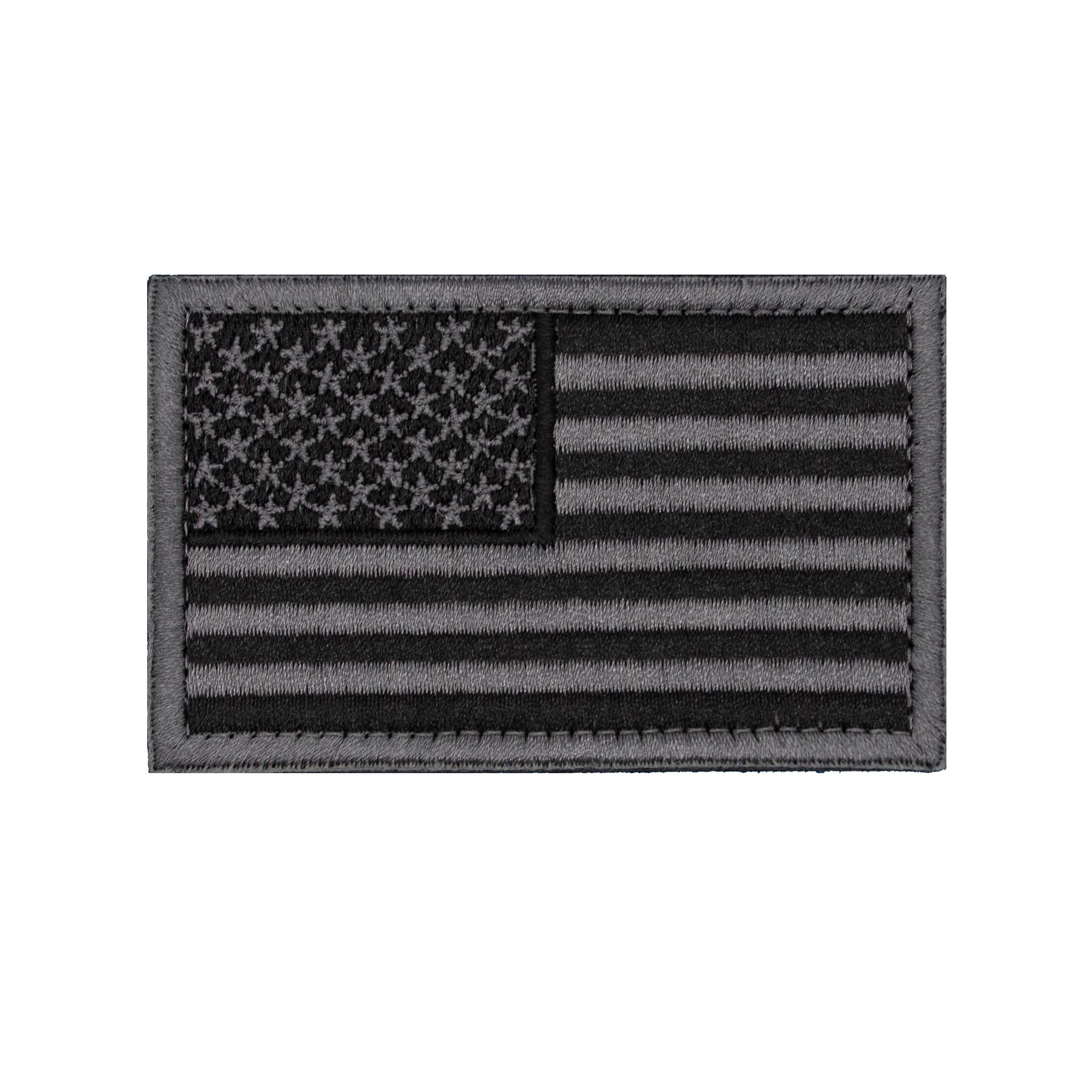 American Flag "Grey" Embroidered Velcro Patch – In The Bag Cornhole