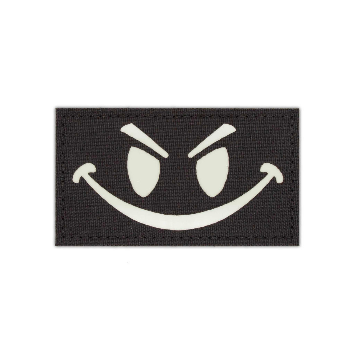 "Devious Smiley" Glow-In-The-Dark Velcro Patch – In The Bag Cornhole