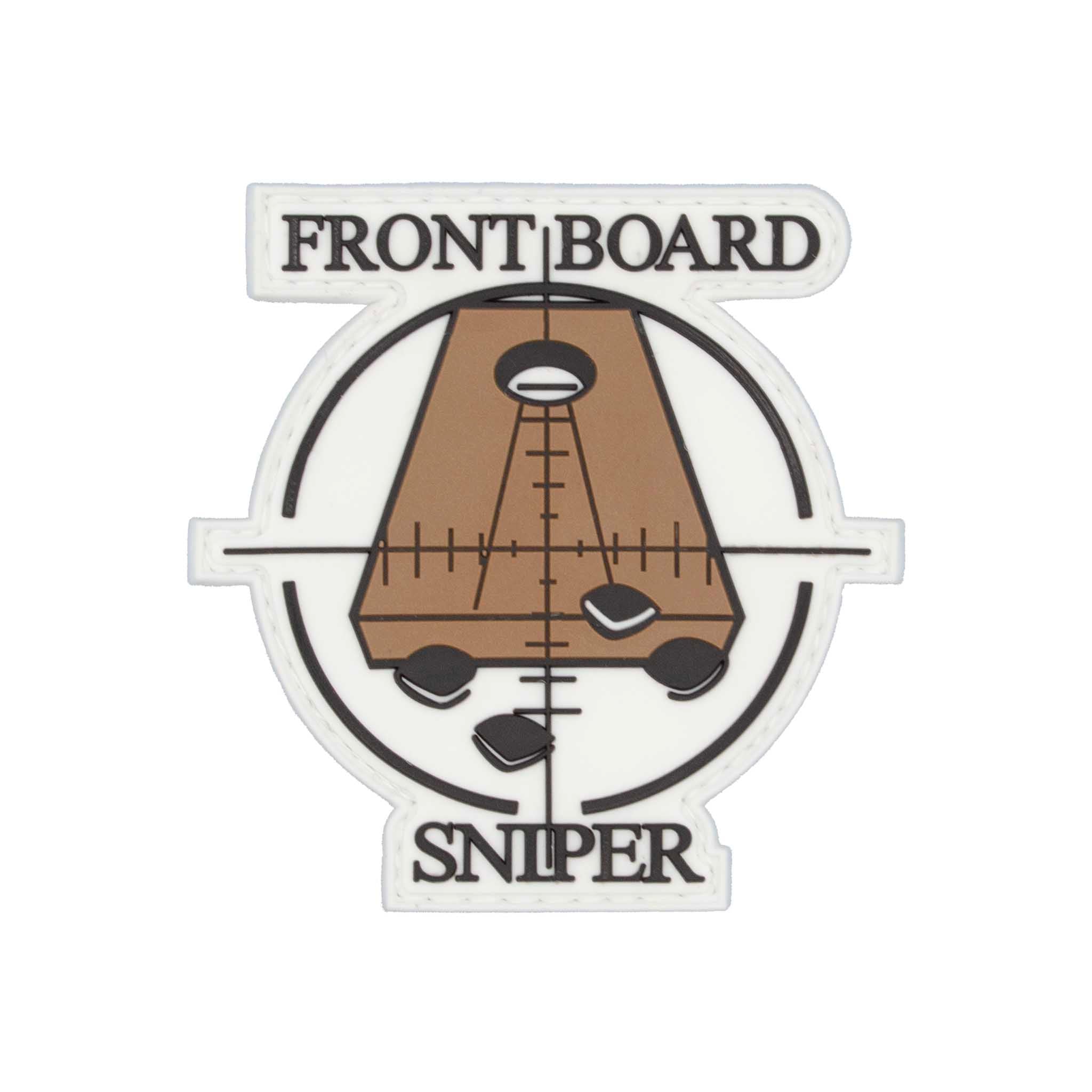 "Front Board Sniper" PVC Velcro Patch – In The Bag Cornhole
