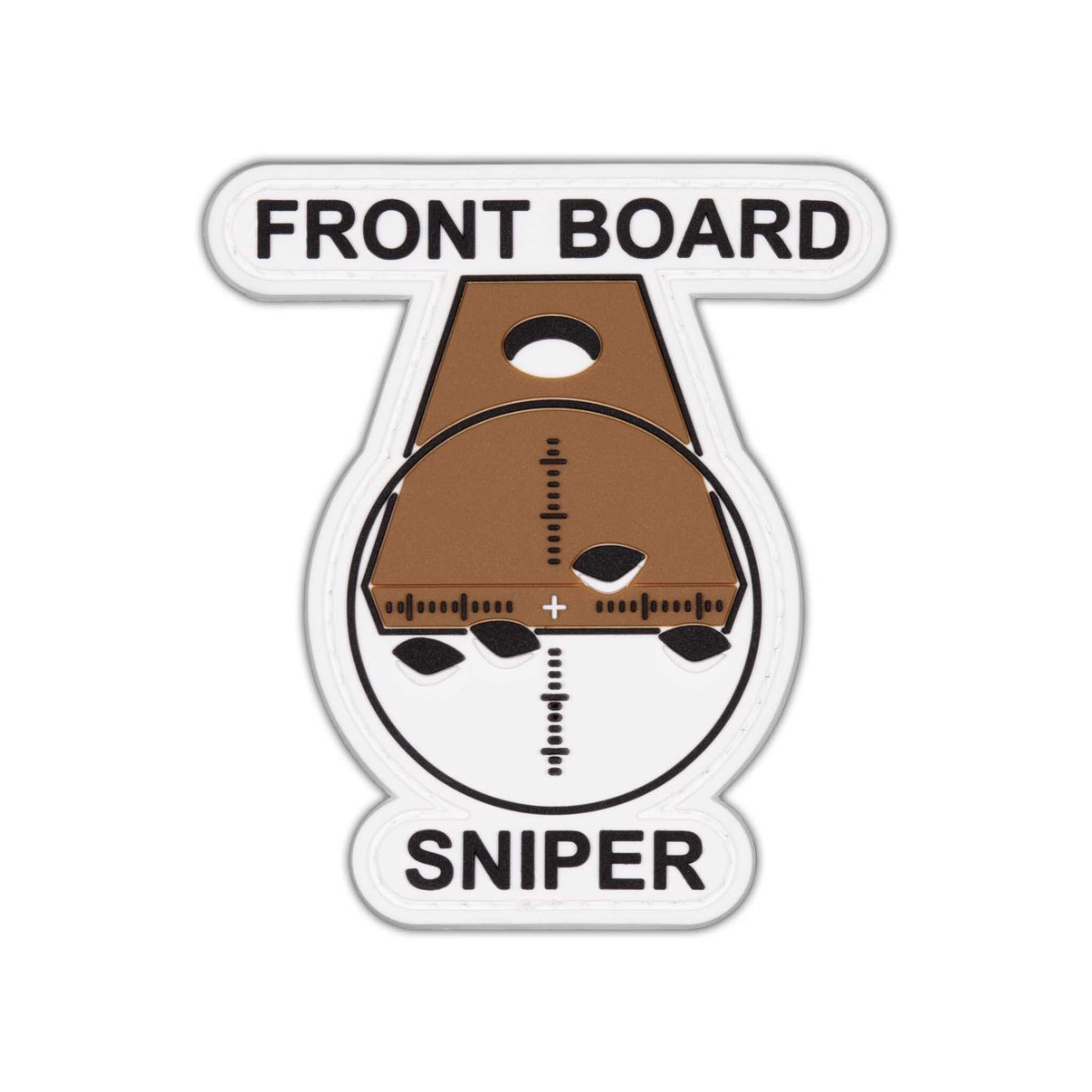 "Front Board Sniper" PVC Velcro Patch – In The Bag Cornhole