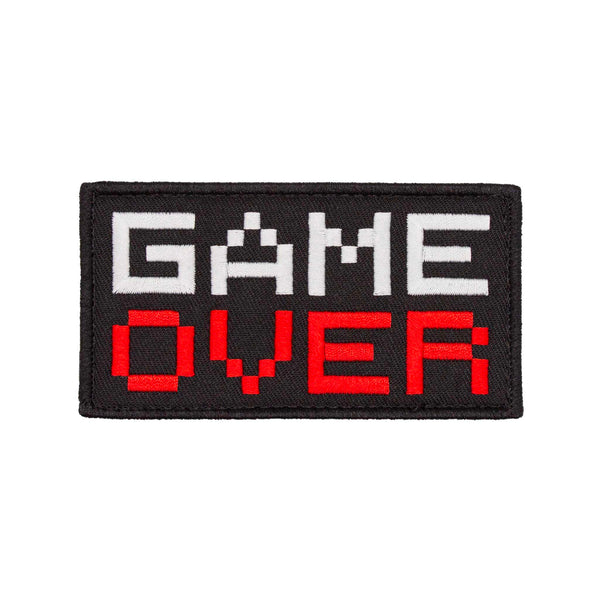 "Game Over" Embroidered Velcro Patch – In The Bag Cornhole