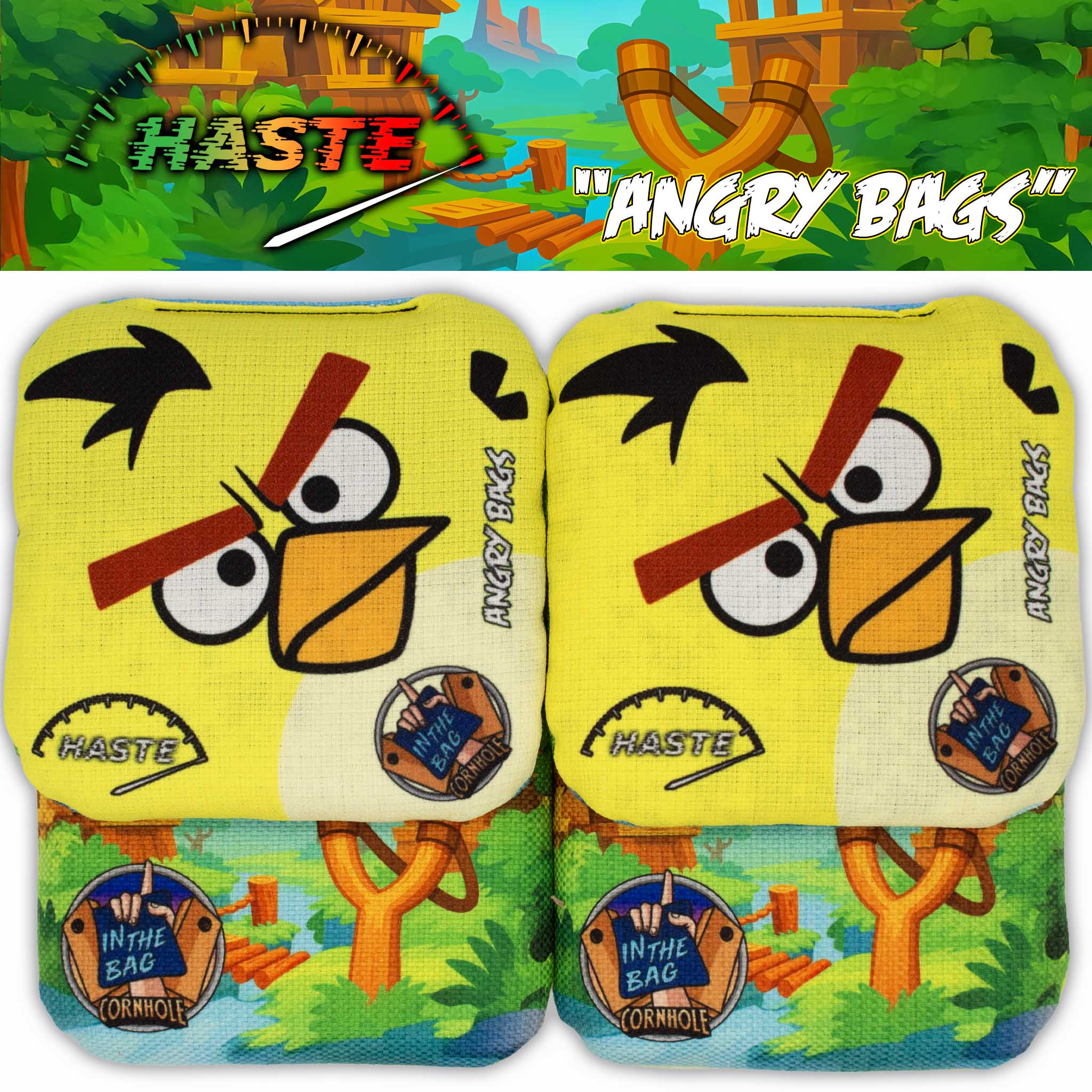 HASTE Cornhole Bags "Angry Bags" – In The Bag Cornhole