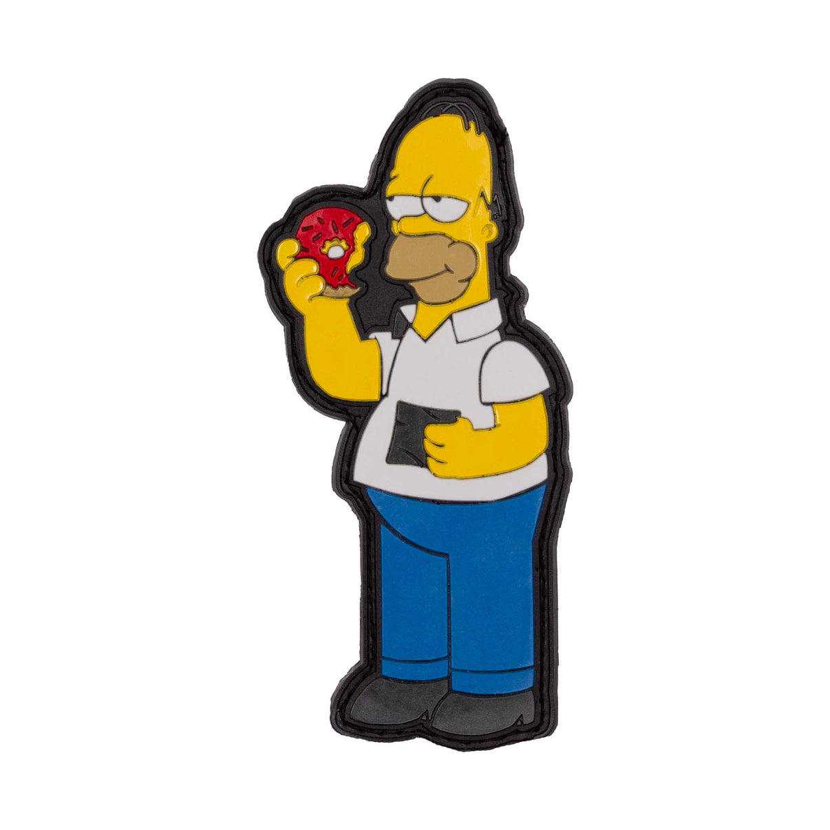 "Homer Simpson Throwing" PVC Velcro Patch – In The Bag Cornhole