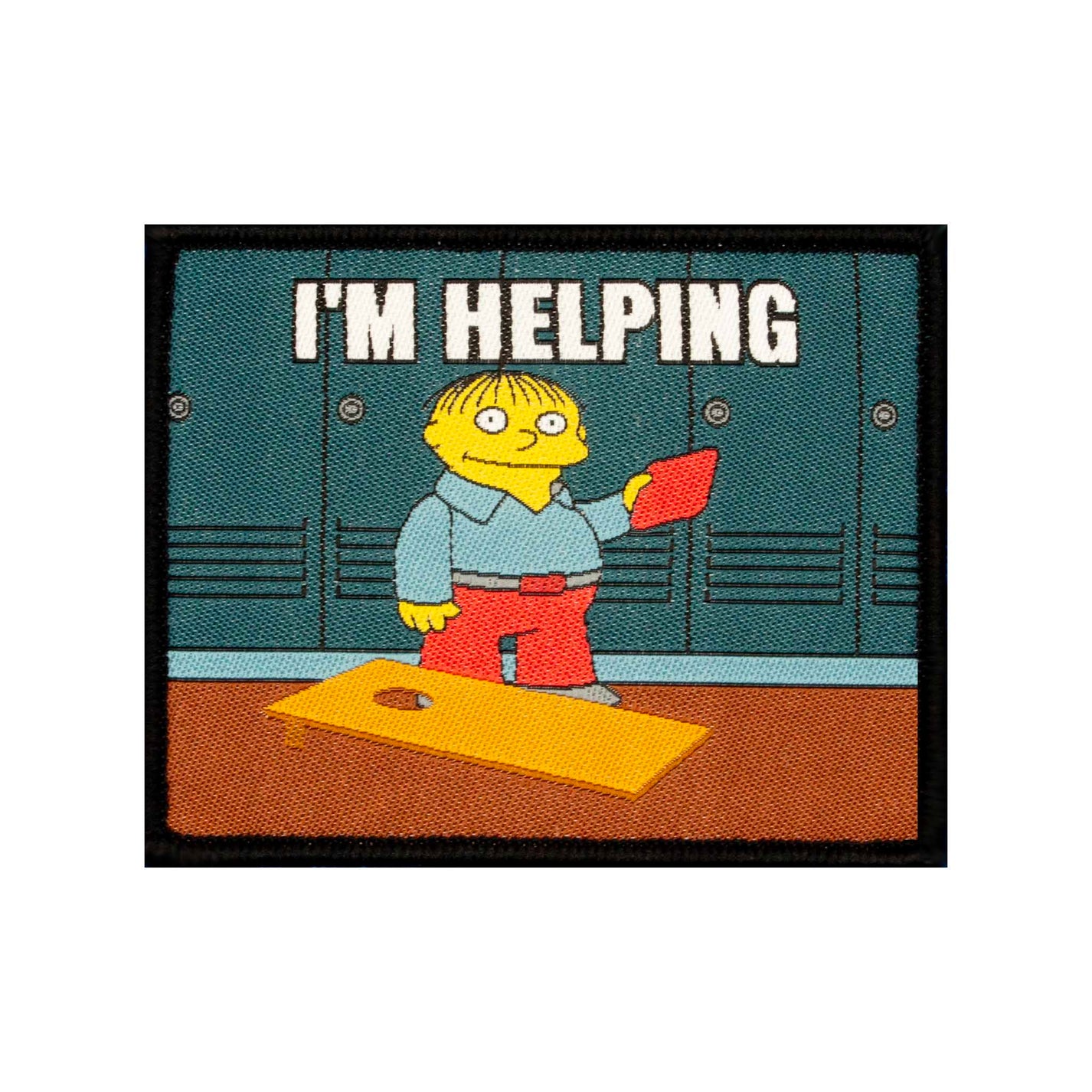 "I'm Helping- Simpsons" Velcro Patch – In The Bag Cornhole