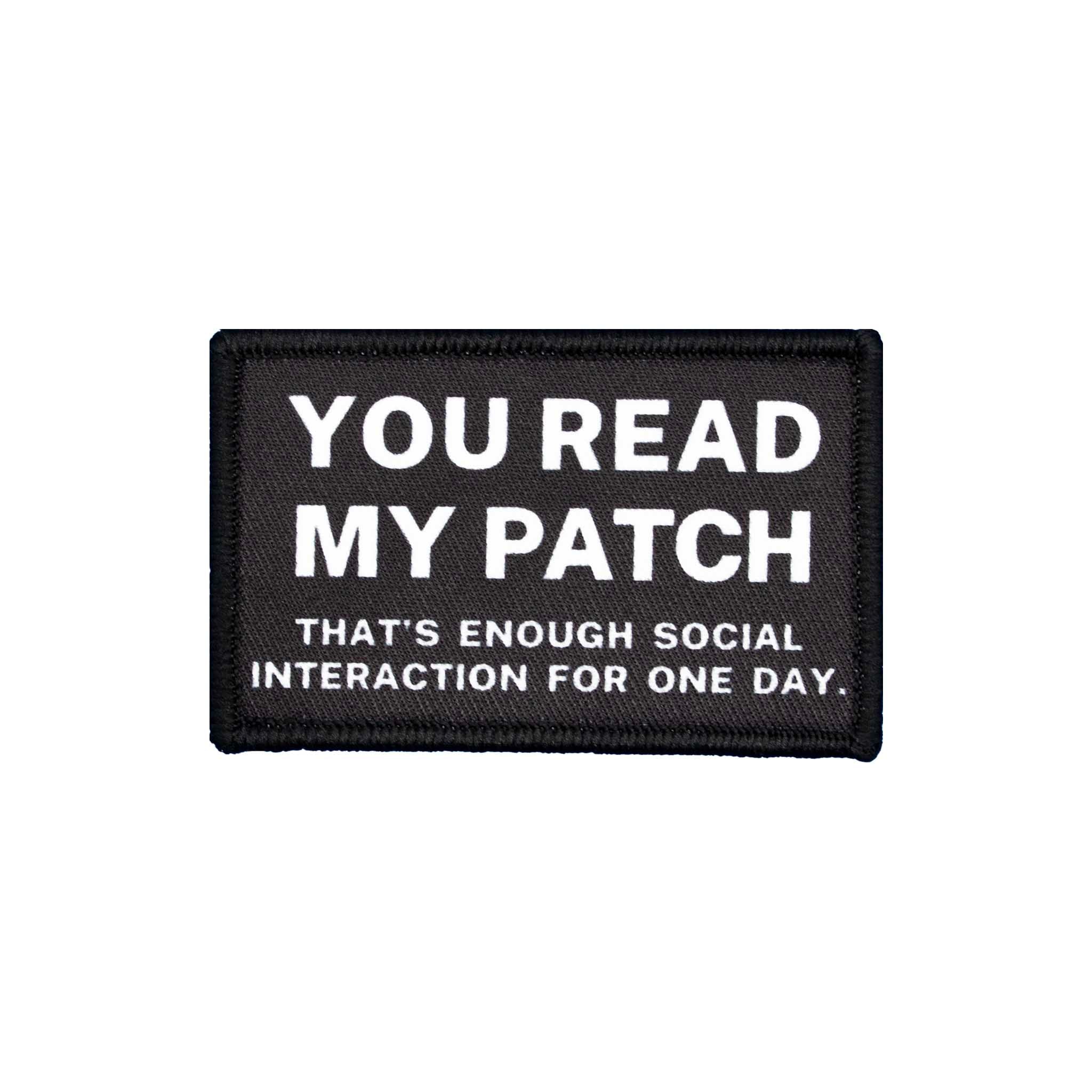 "You Read My Patch" Embroidered Velcro Patch – In The Bag Cornhole